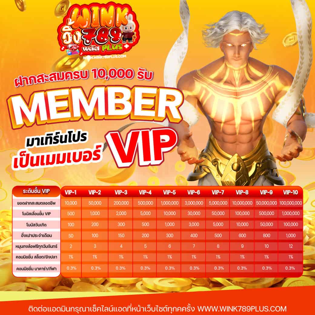 เทิร์นโปรเป็นเมมเบอร์ VIP - WINK789PLUS